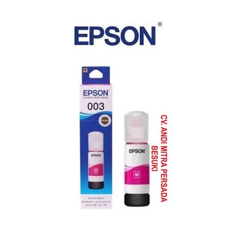 Tinta Printer Epson 003 Botol Warna Magenta Merah