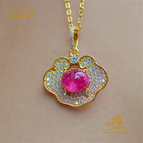 khóa trường mệnh ruby mdr18 vnj trang sức việt
