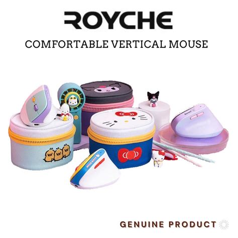 [royche] Sanrio Vertical Wireless Mouse Choose From Hello Kitty Pochacco Zanmang Loopy Or