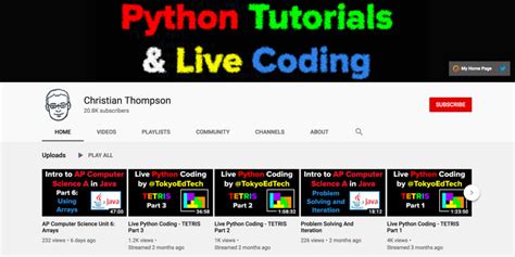 Best YouTube Channels To Learn Python For Beginners In