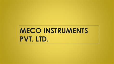 ppt environmental testing instruments meco instruments pvt ltd