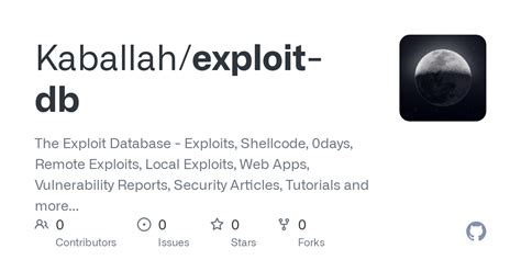 Github Kaballahexploit Db The Exploit Database Exploits