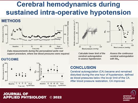 Cerebral Hemodynamics During Sustained Intraoperative Hypotension Journal Of Applied