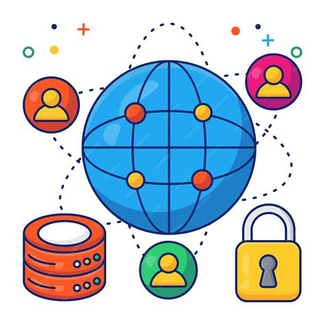 Premium Vector Premium Download Icon Of Network Security