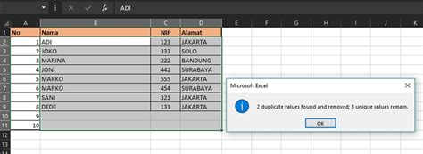 Cara Menghapus Data Ganda Di Microsoft Excel 2016