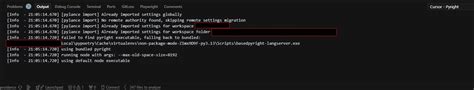 python pyright extension loading problem bug reports cursor
