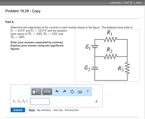Solved Determine The Magnitudes Of The Currents In Each