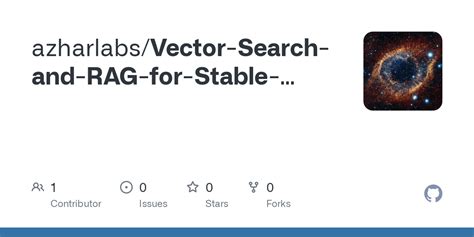 Github Azharlabsvector Search And Rag For Stable Diffusion Using