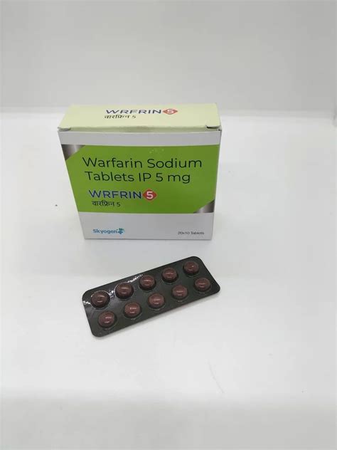 Warfarin 5 Mg Tablet At Best Price In Mumbai By Skyogen Healthcare