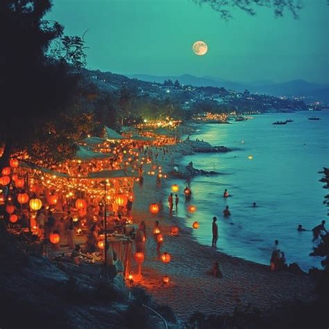 Beach At Night Aesthetic