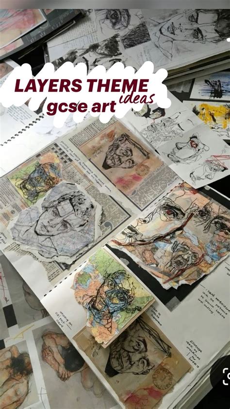 Layers Theme Gcse Art Gcse Art Gcse Art Sketchbook A Level Art Themes