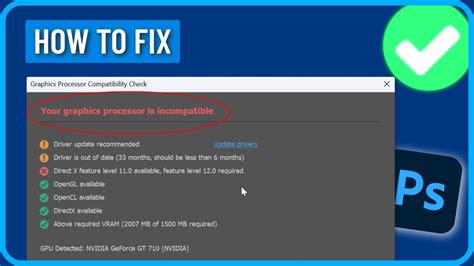 How To Fix Your Graphics Processor Is Incompatible On Photoshop 2024
