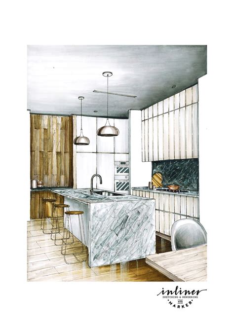 47 Ides Marker Rendering Ideas House Interior Interior Apartment Decor