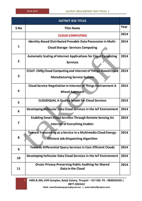 2014 Dotnet Ieee Pdf