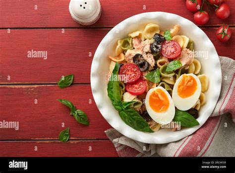 Italian Pasta Salad Orecchiette Pasta With Tuna Tomato Cherry Olive