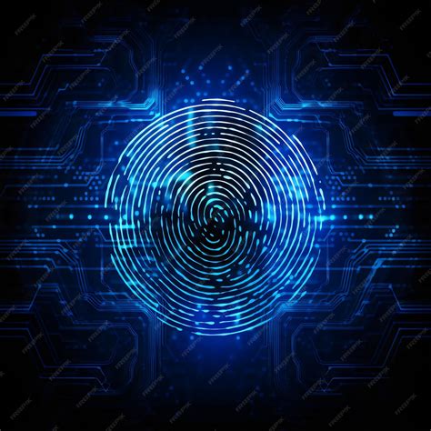 Premium Ai Image Artificial Intelligence Fingerprint Background Created With Generative Ai