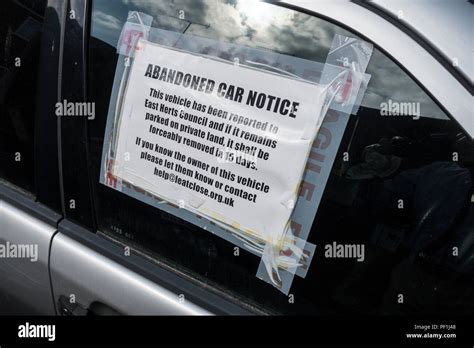 Printable Abandoned Vehicle Notice Template Printables Templates Free