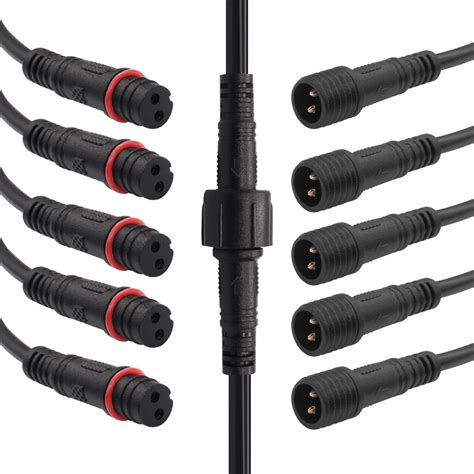 Mxuteuk 6 Pairs 22awg 2 Pin Electrical Connector