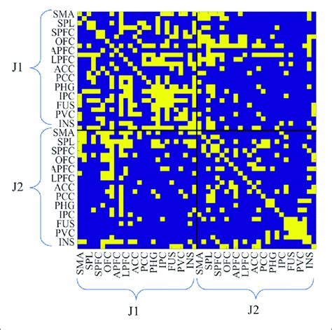 example of hyperbrain binary adjacency matrix session 3 and paired