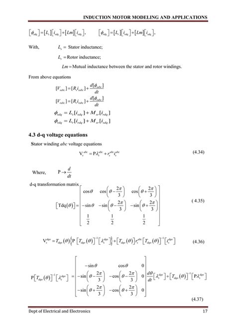 Induction Motor Modelling And Applications Report Pdf