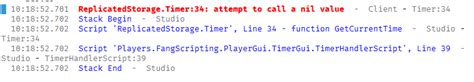 Script Saying Error Is On Line 38 But That Line Doesn T Have The Code Mentioned Scripting