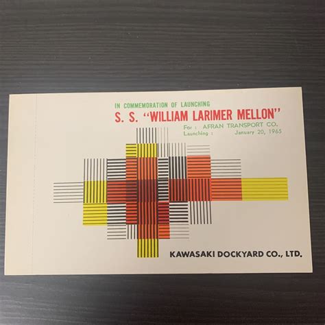 Yahoo オークション 船舶絵葉書 進水記念 S S William Larimer Mello