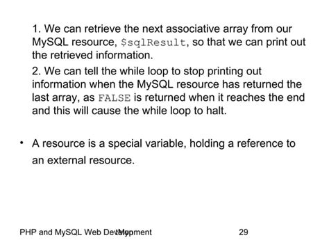 Php And Mysql Web Development Ppt