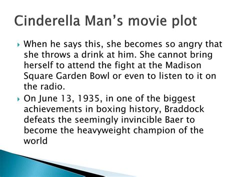 PPT Cinderella Man PowerPoint Presentation Free Download ID