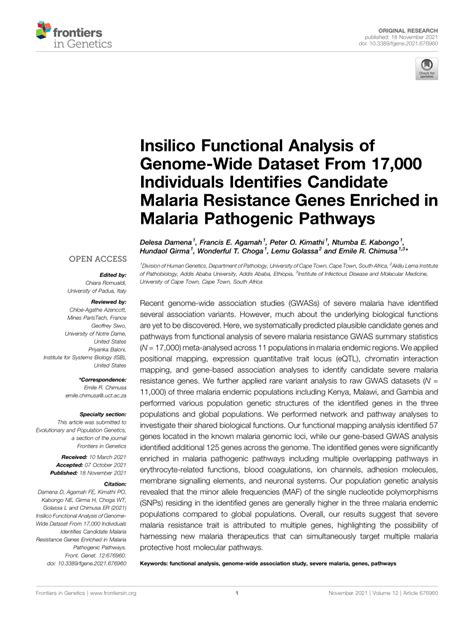 Pdf Insilico Functional Analysis Of Genome Wide Dataset From 17000 Individuals Identifies
