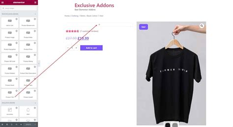 how to configure and style woo product title widget with elementor