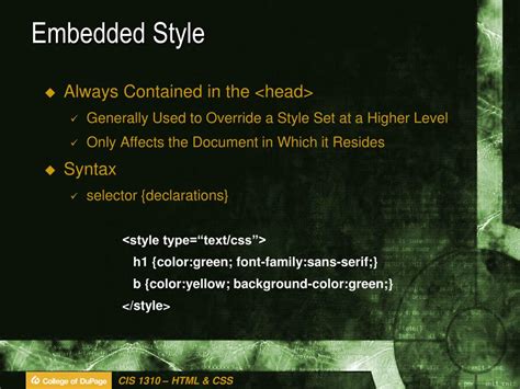 Ppt 3 Configuring Color And Text With Css Powerpoint Presentation Id