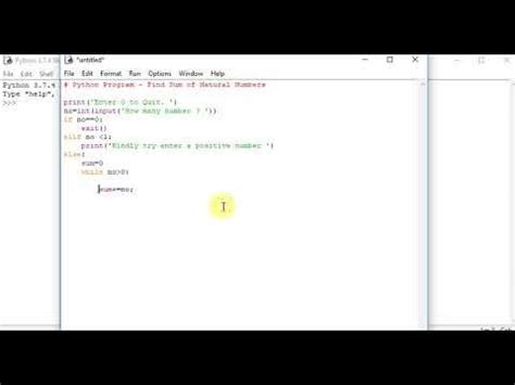 Python Program Find Sum Of Natural Numbers Python Programming Natural Number Python