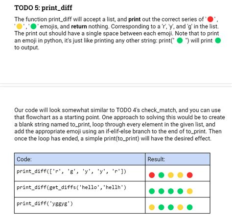 Solved The Function Print Diff Will Accept A List And Print Chegg Com