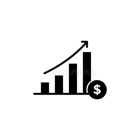 Chat Arrow Grow Icon Set Increas Business Profit Vector Symbol High Sales Graph Sign Stock