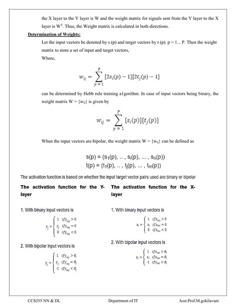Ccs355 Neural Network And Deep Learning Unit Ii Notes With Question Bank