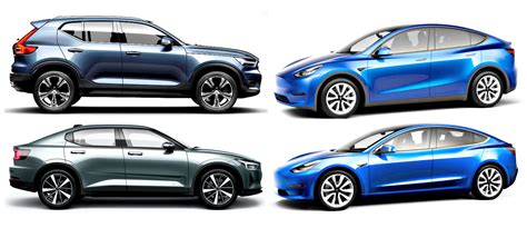 Two Different Models By Volvo Vs Two Different Models By Tesla R