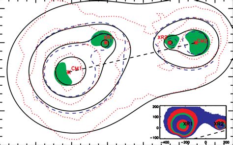 Our Fitted Convergence Map Solid Black Lines Overplotted On The Download Scientific Diagram
