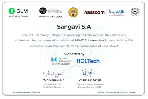 sangavi arivalagan on linkedin womenintech generativeai
