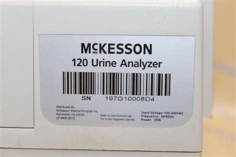Mckesson 120 Urine Analyzer Js Medical Equipment