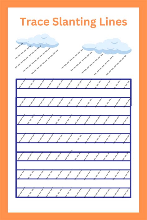 Slanting Lines Worksheets