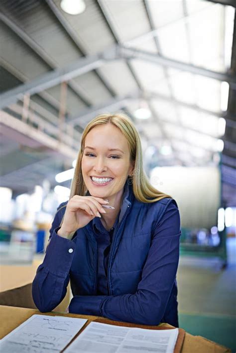 Your Shipment Is In Good Hands A Woman Checking The Stock In A Warehouse Stock Image Image