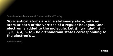 Six Identical Atoms Are In A Stationary State Wi General Reasoning