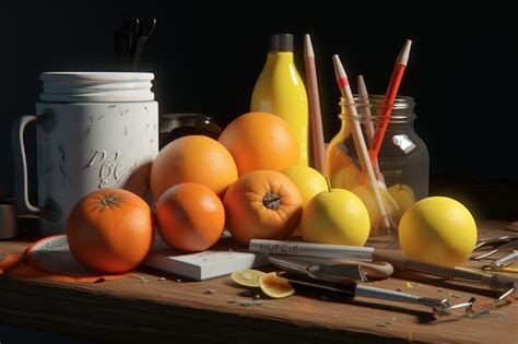 Premium AI Image Still Life Of Everyday Objects