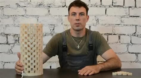 Светильник из деревянного бруса своими руками - Смотреть онлайн в ...