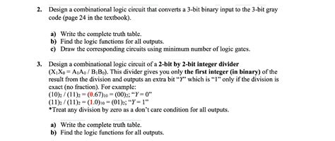 Solved 2 Design A Combinational Logic Circuit That Converts