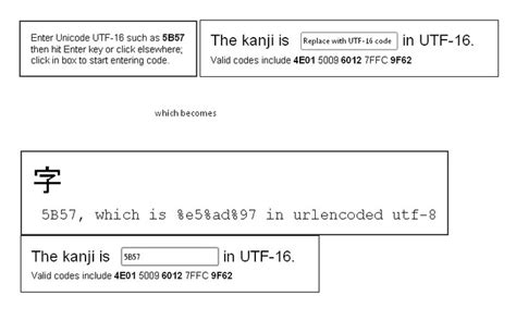 Convert Unicode Utf 16 Ucs Codepoint To Japanese Kanji Character