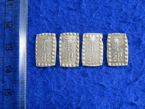 Yahoo オークション B4 一朱銀 古銭 1朱銀 4枚組 B4