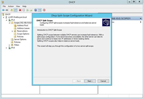 Windows Server R DHCP Server Split Scope