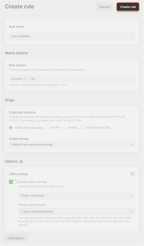 Understanding Of Rule Templates Gcore