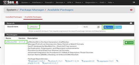 Install And Configure PfBlockerNg For DNS Black Listing In PfSense Firewall